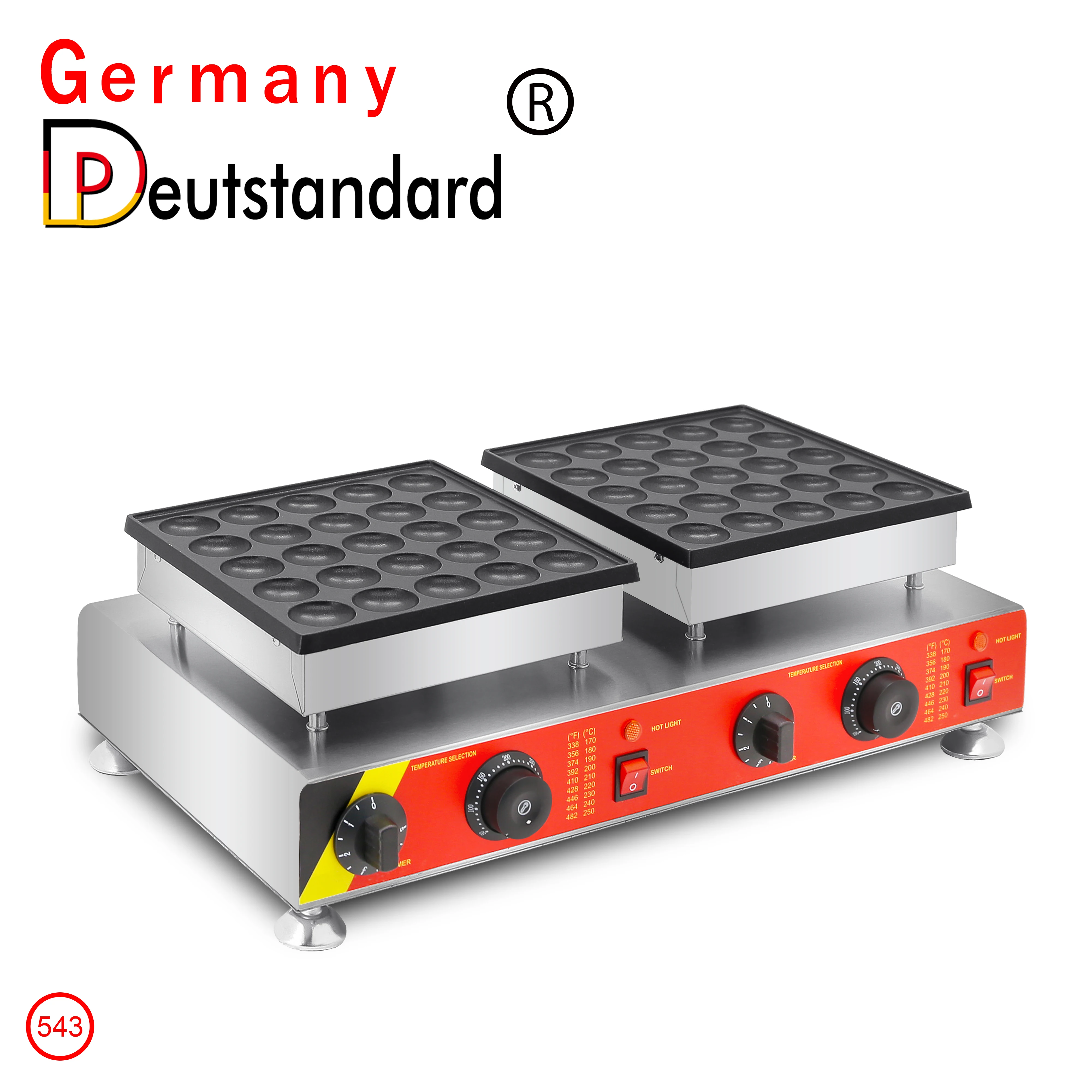 Mini Dutch Pancakes Poffertjes Maker Machine for 50 Round Shape Poffertjes