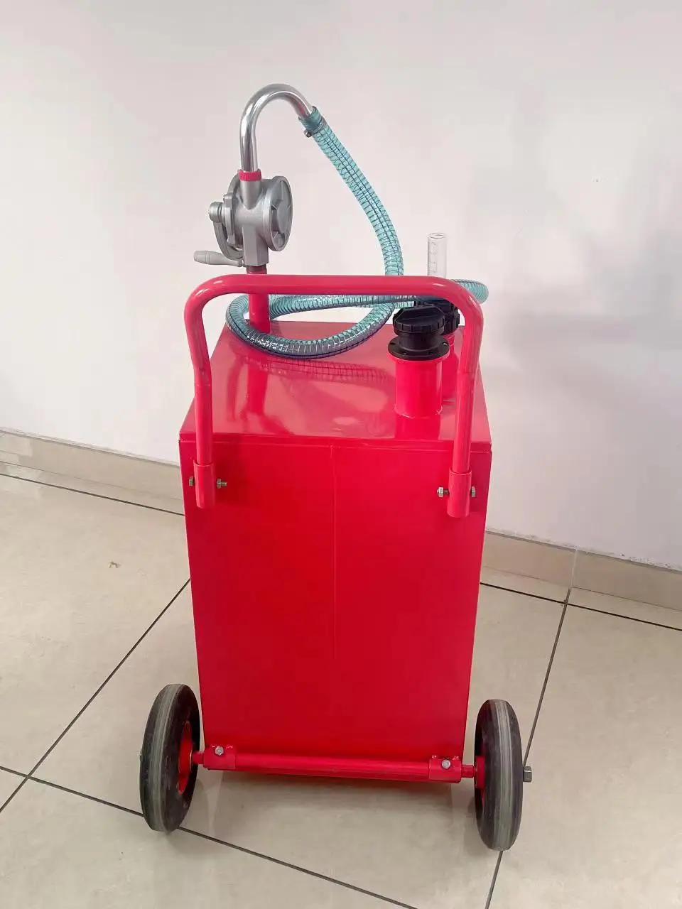 30/35gal Gas Caddy - Portable Oil Caddy with Manual Pump