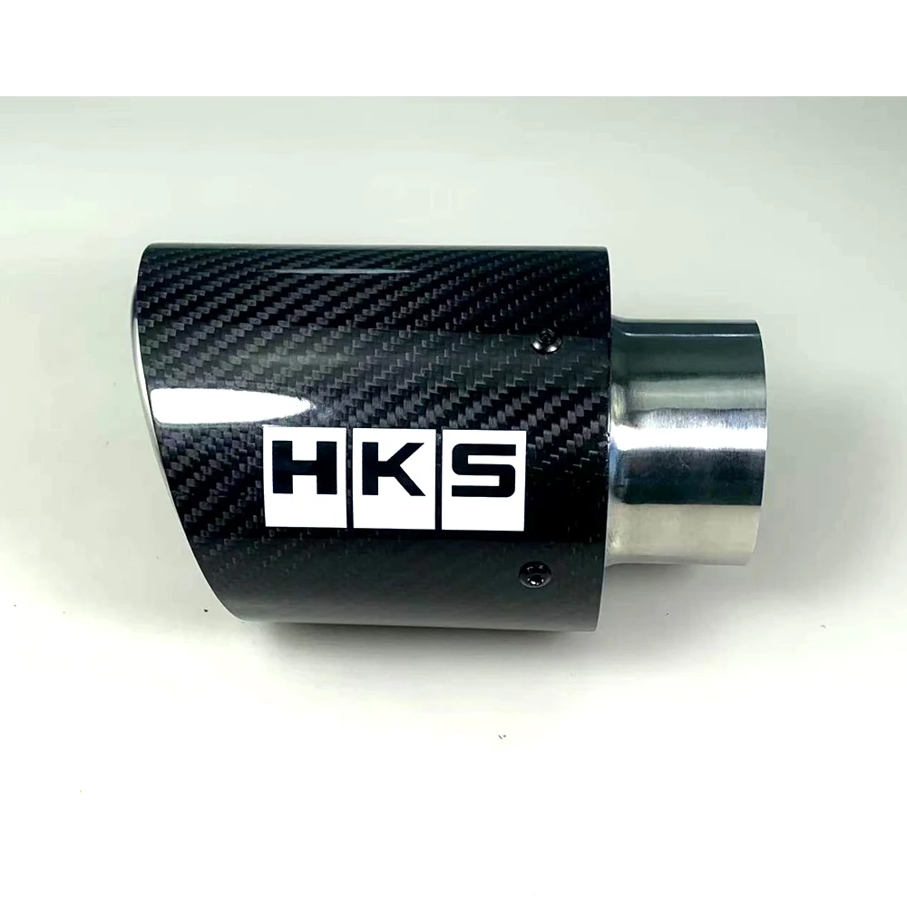 Hks Carbon Fiber Tip Exhaust For Car Universal Powder Carbon Car Accessories Muffler Pipe Tail ...