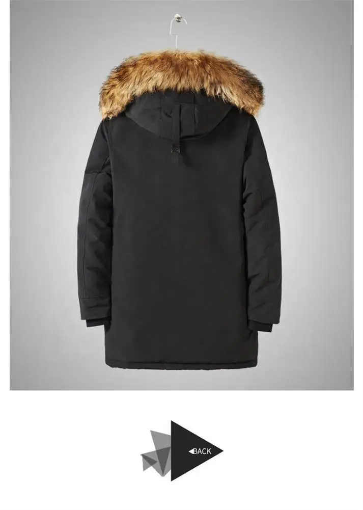 Yali Factory Price Hooded Men Goose down Parka Jackets