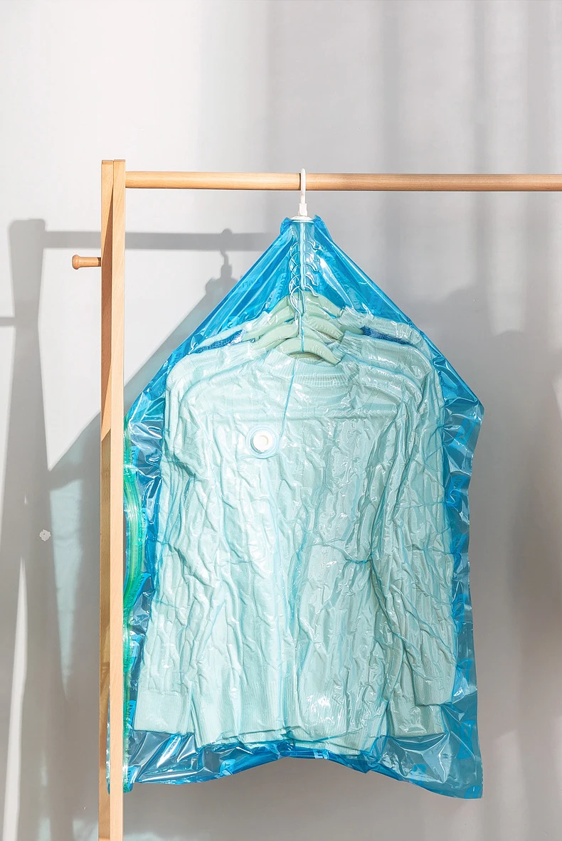 Hanging Clothes Compressed Storage Bag Transparent Large Plus Thick ...