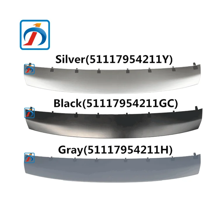 Car Accessory Black Silver X1 Series F48 F49 Front Bumper Lip Trim For ...