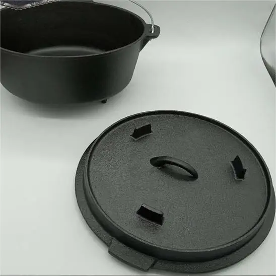 Mu Cast Iron Three Legged Dutch Oven Pots - Buy Cast Iron Three Legged ...