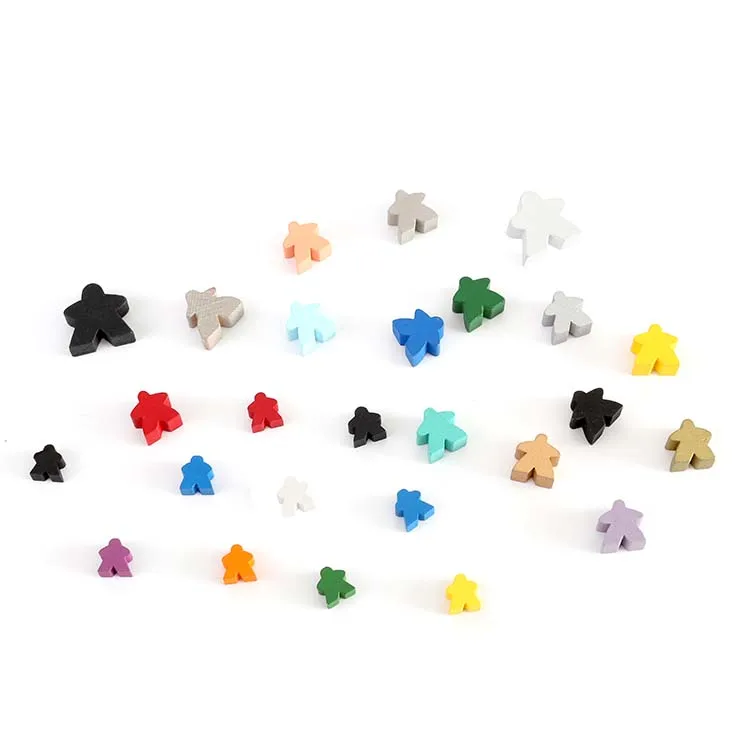 Multi Color Wooden Meeple For Board Game & Card Game Wooden Token - Buy ...