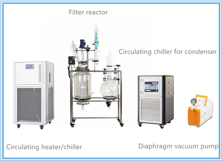 Topacelab 20L Automatic Grade Reaction Kettle Jacketed Glass ...
