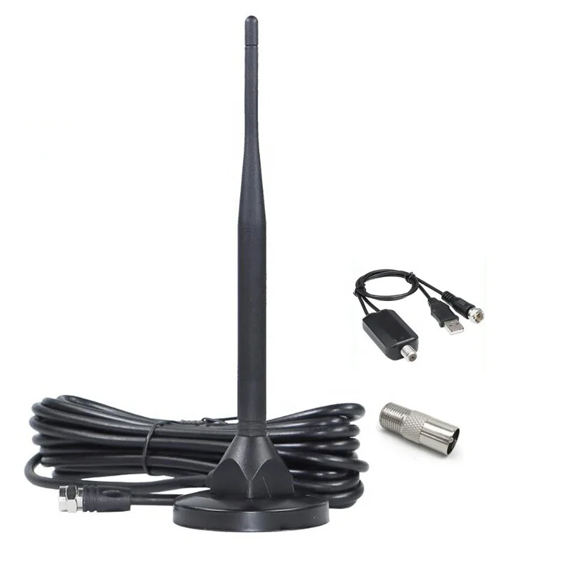 Super Long Range High Gain Dvb-T2 Dvbt2 Hdtv Black Indoor Tv Aerial ...