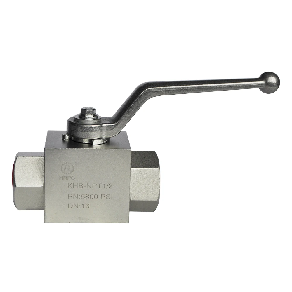 High Pressure Ball Valve Npt 1/2 Dn16 2 Way Female Oil Industry ...