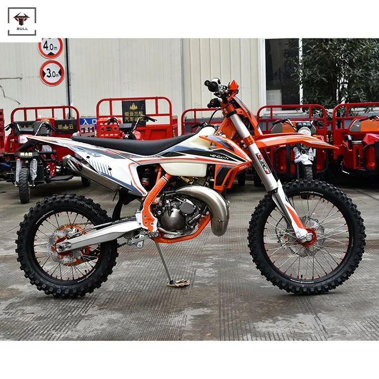 2 Stroke Enduro Motor Bicycle 250 Cc Power Moto Cross Off Road Dirt ...