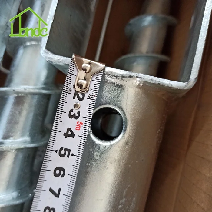 No Dig Ground Screw Anchor With 91mm U Flange For 4x4 Wood Post - Buy ...