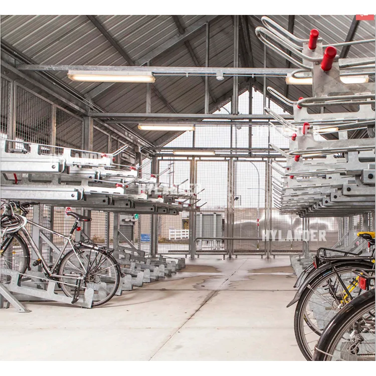 Double Tier Bike Rack Indoor Stackable Bike Storage Stand for Parking ...