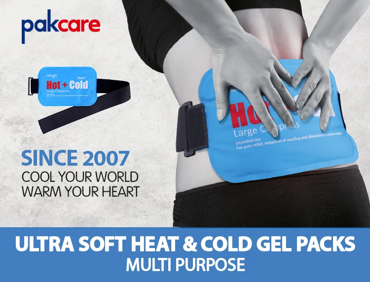 Soft Ice Cooling Pack Reusable Hot Cold Gel Pack for Lower Back Pain ...