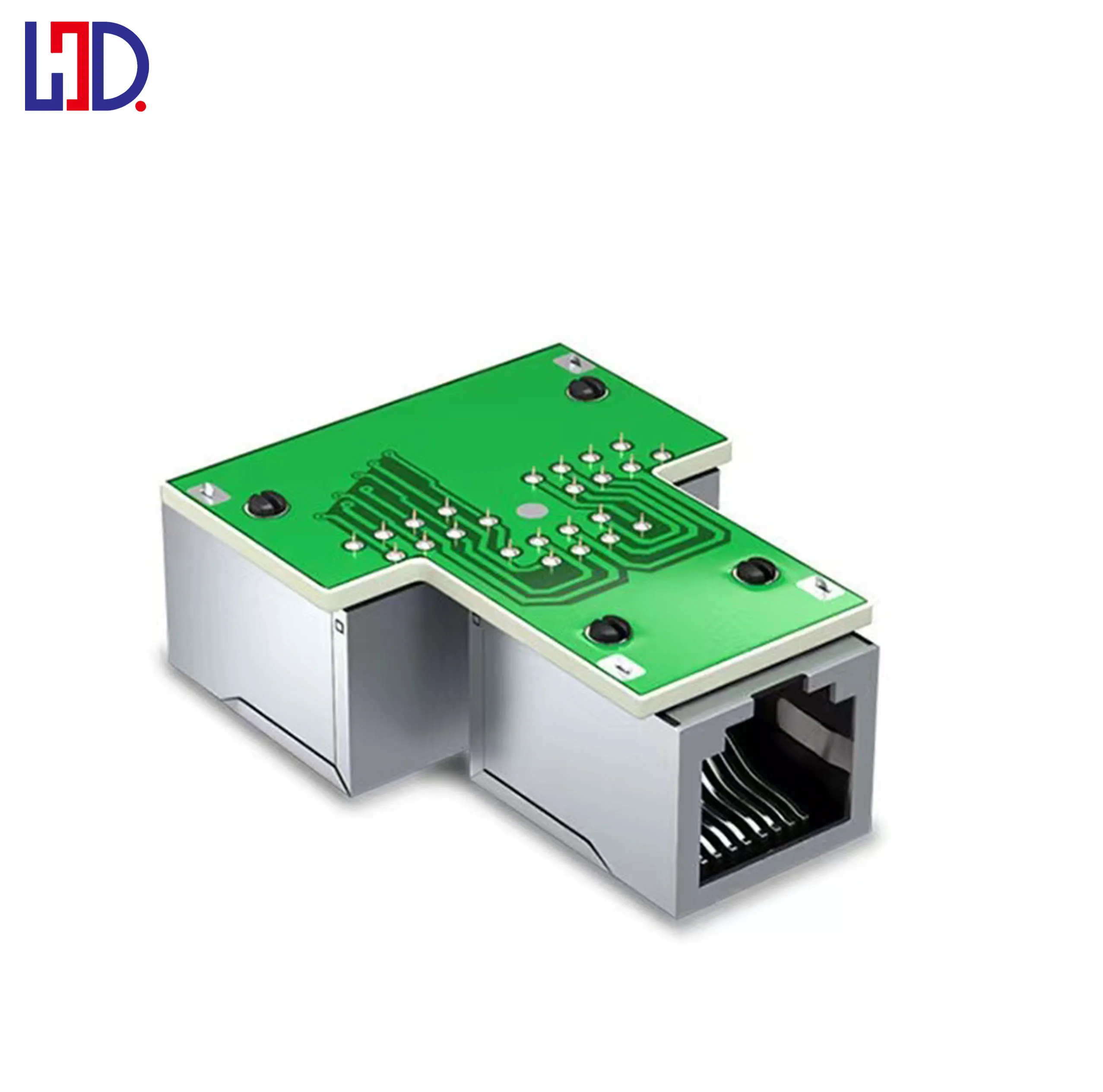 Rj45 3 Port Dual Female Socket Ethernet Connector Module Plug 8p8c ...