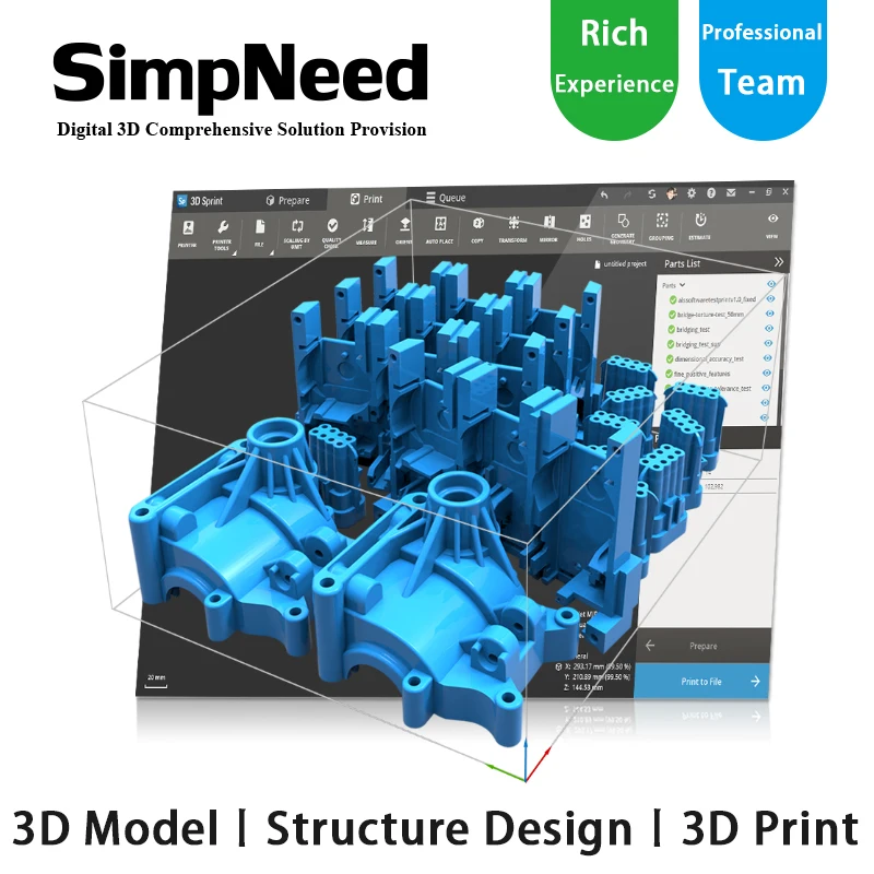 Simpneed 3d Model Design Services 3d Scanning Reverse Engineering Rapid Design 3d Printing ...