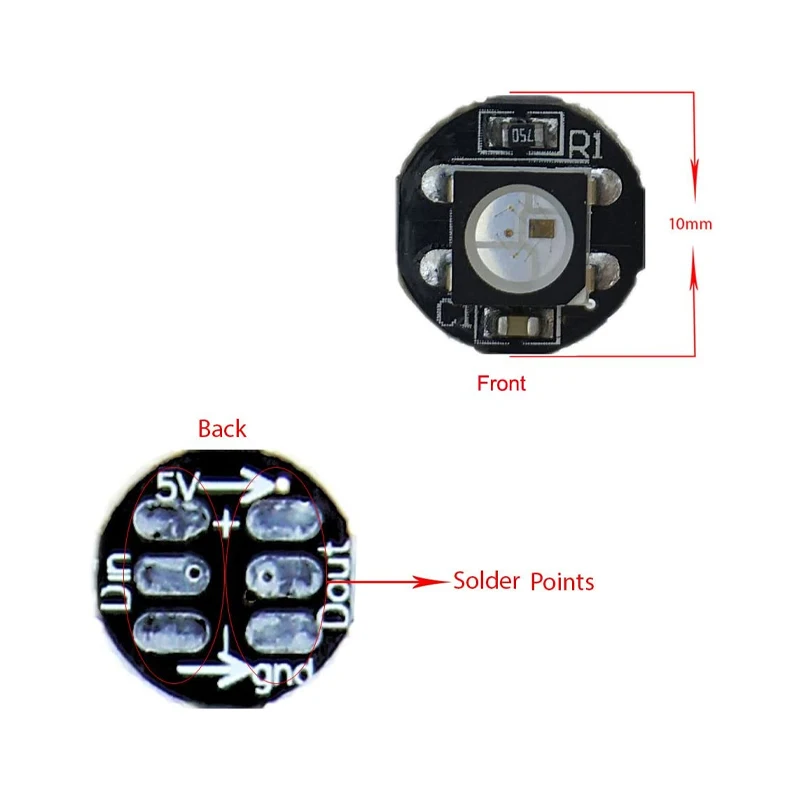 100leds Ws2812b Led Pixel Module 5050 Rgb Built-in 2812 Ic Addressable ...