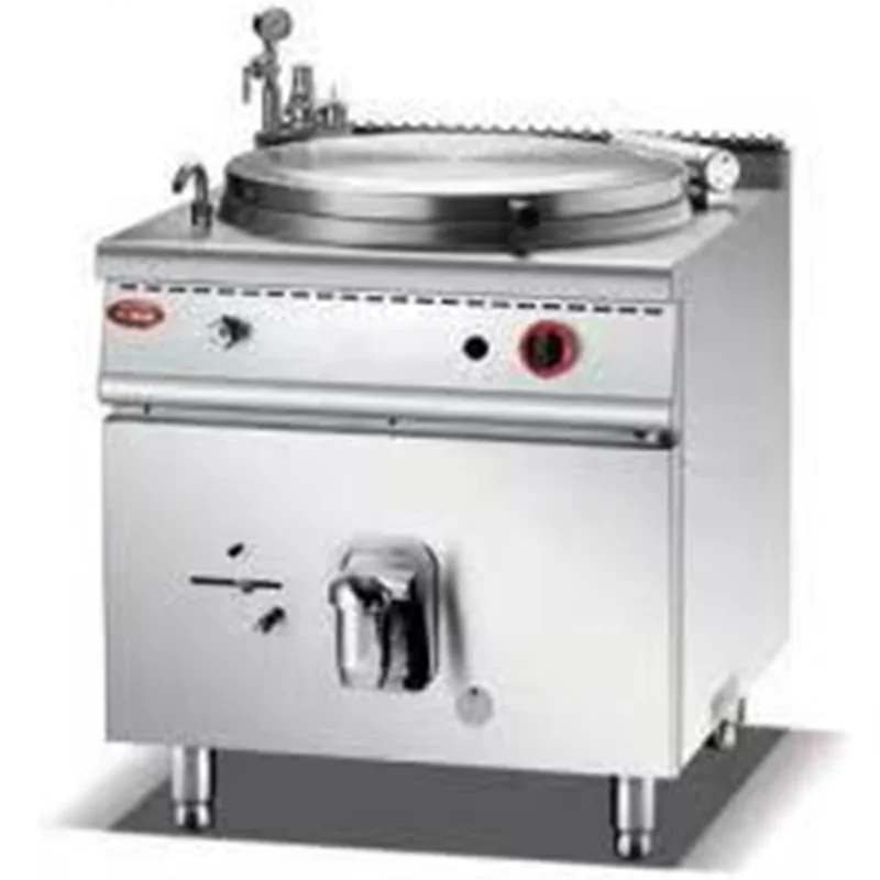 Stainless Steel Boiling Pans With 150 Liters Steam Jacketed Kettle Gas ...