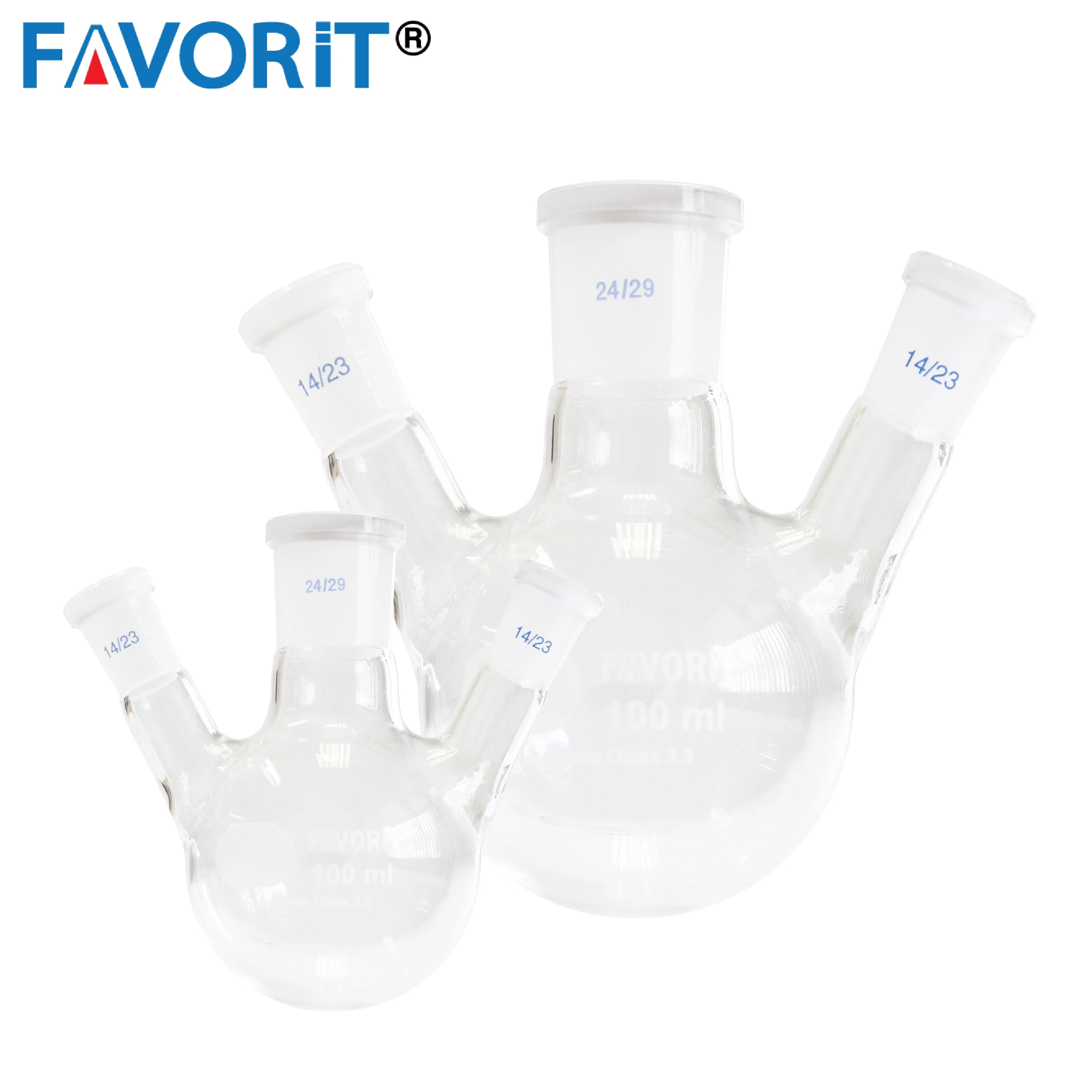 Glassware Three Neck Round Bottom Flask Chemistry Laboratory Equipment ...