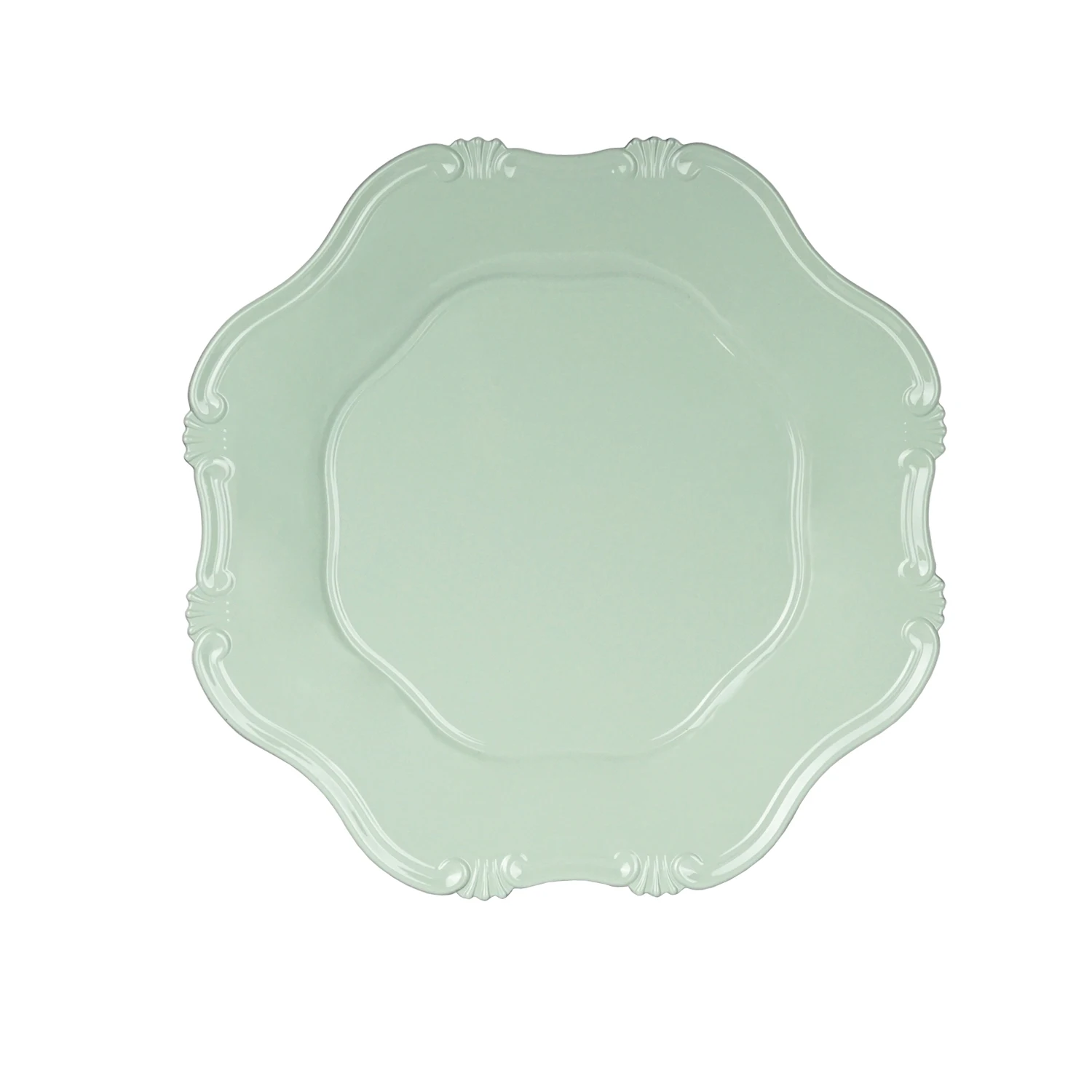 Wholesale 13 Inch Round Light Green Plate Wedding Party Banquet ...