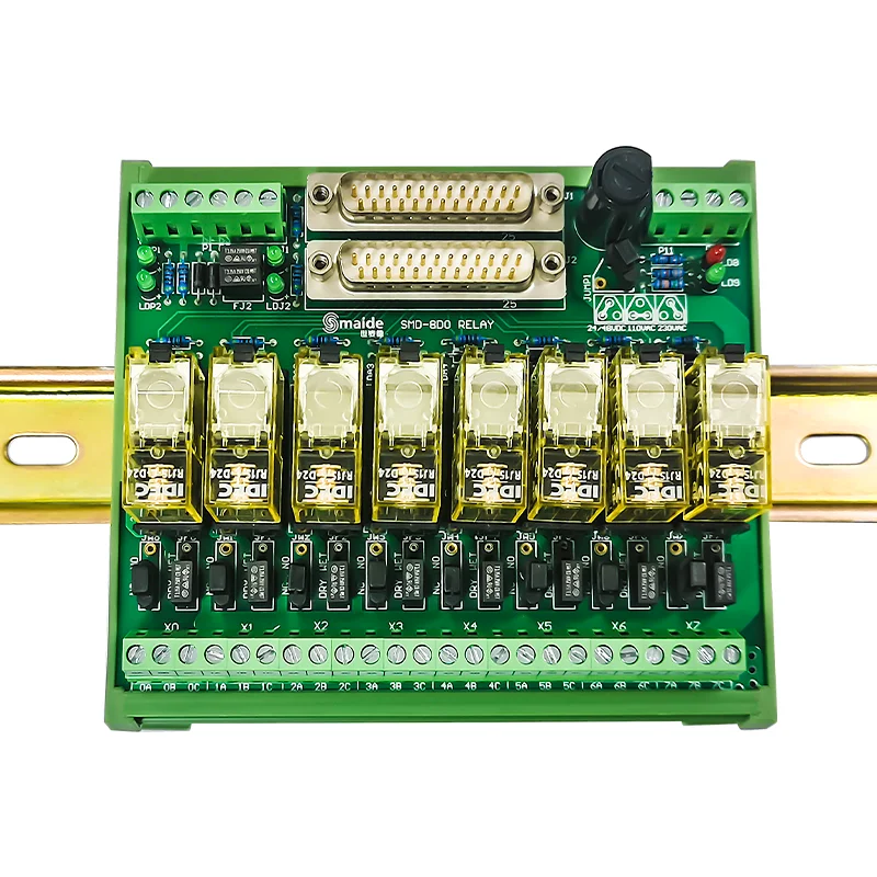 8-Channel Digital Output Power Relay Module with Fuse Holder 24VDC RJ1S ...