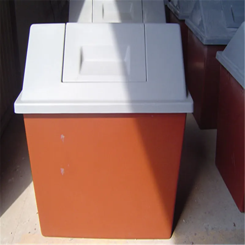 Fiberglass FRP GRP Waste Bin with Lid Durable and Weather Resistant ...