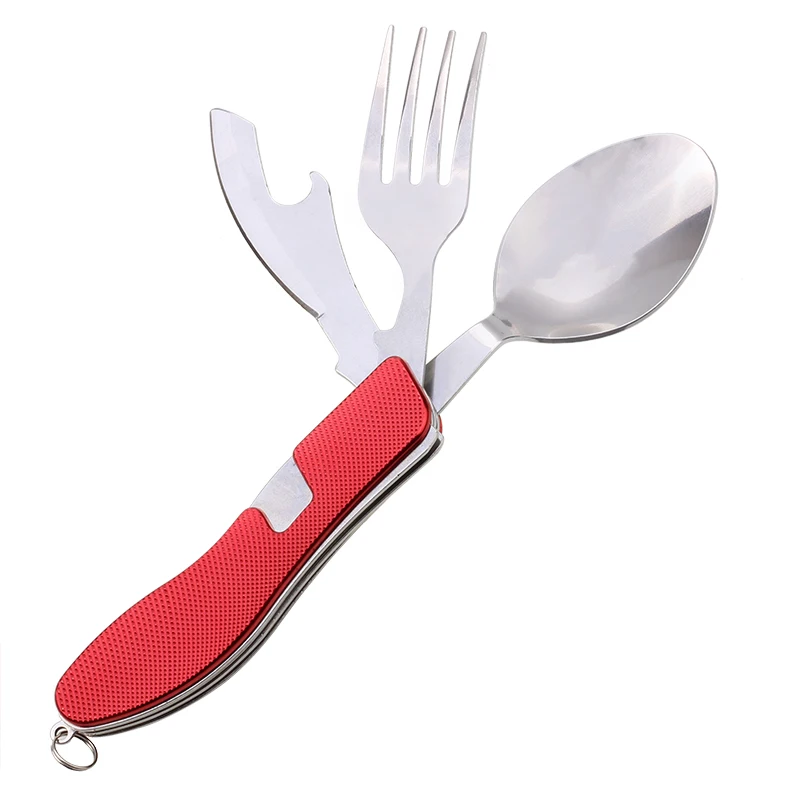 Multi-Function Eco-Friendly Stainless Steel Pocket Folding Cutlery Set ...