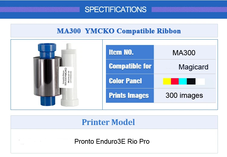 Magicard MA300YMCKO Color Ribbons for Pronto Enduro3e Rio Pro