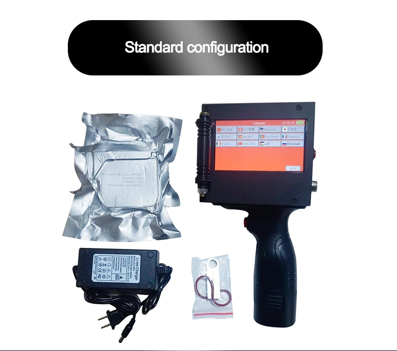 Automatic Flatbed 50.8mm Height Large Character Handheld Handjet Inkjet ...