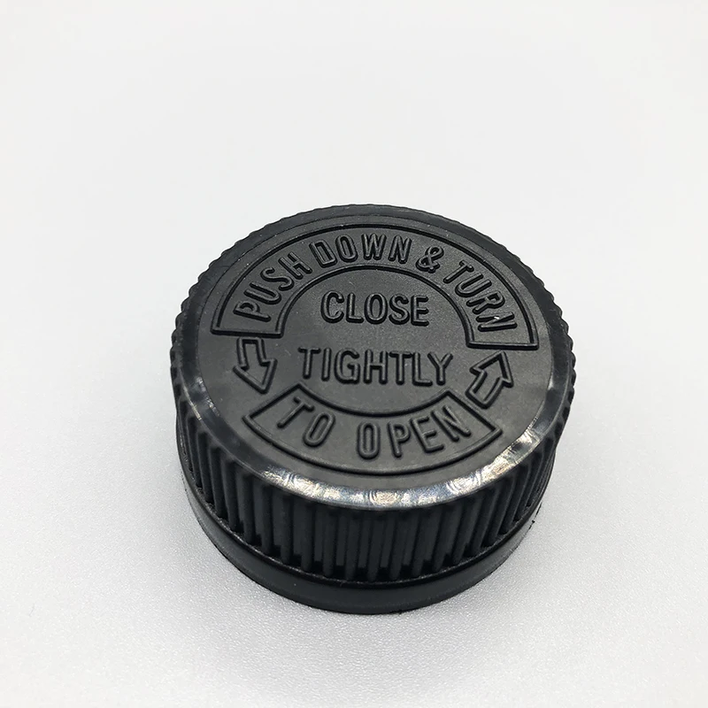 Child-Proof Plastic Screw Caps 24mm 28mm 38mm PP Material Tamper ...