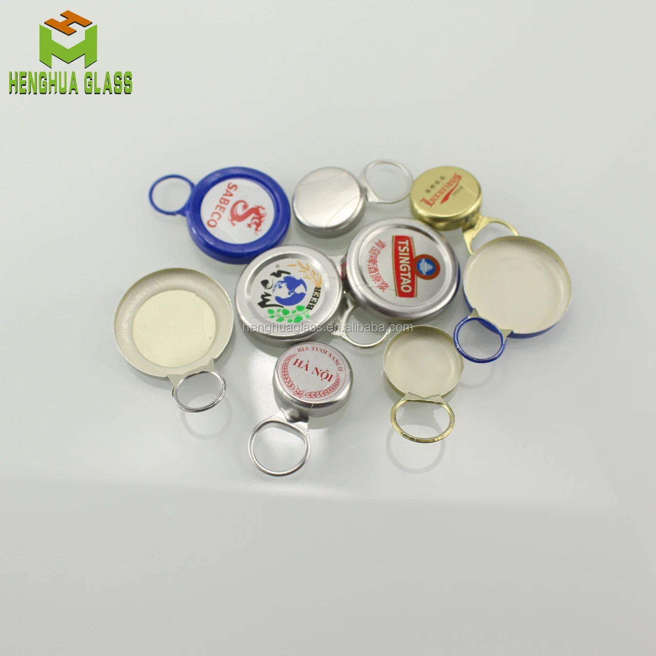 26mm 38mm 42mm Pull Ring Aluminum Caps - Easy Open Solutions