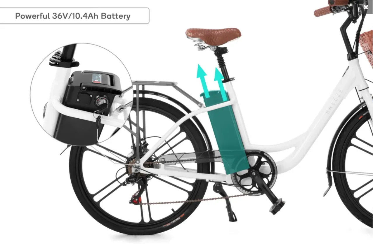 Phoenix Electric Bike 250w 26 Inch City Bike Aluminum Frame 7 Speed Electric Bicycle ...