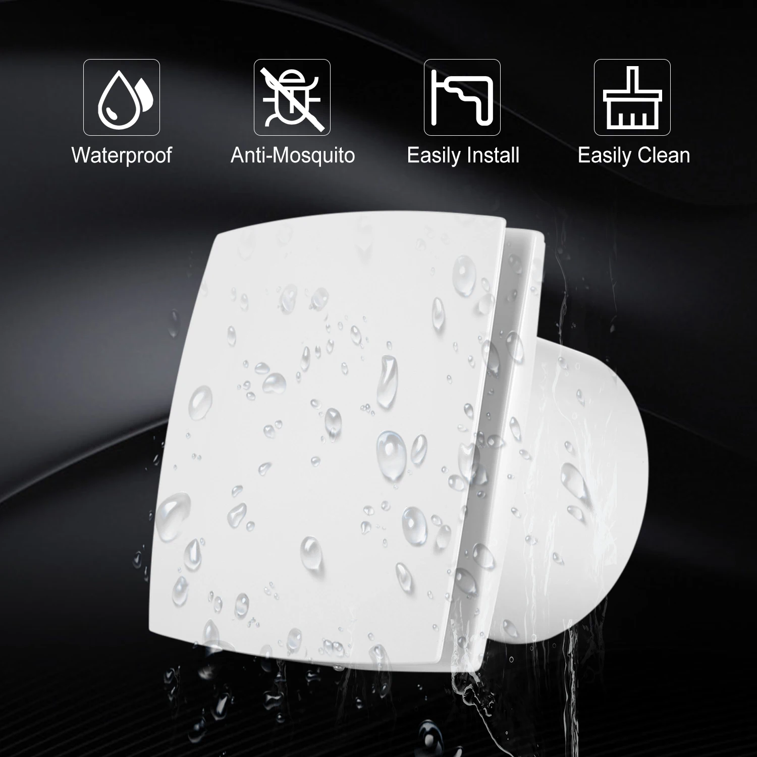 6 Inch Eco Mushroom Carnes Ventilation Exhaust Fans For Bathroom Toilet ...