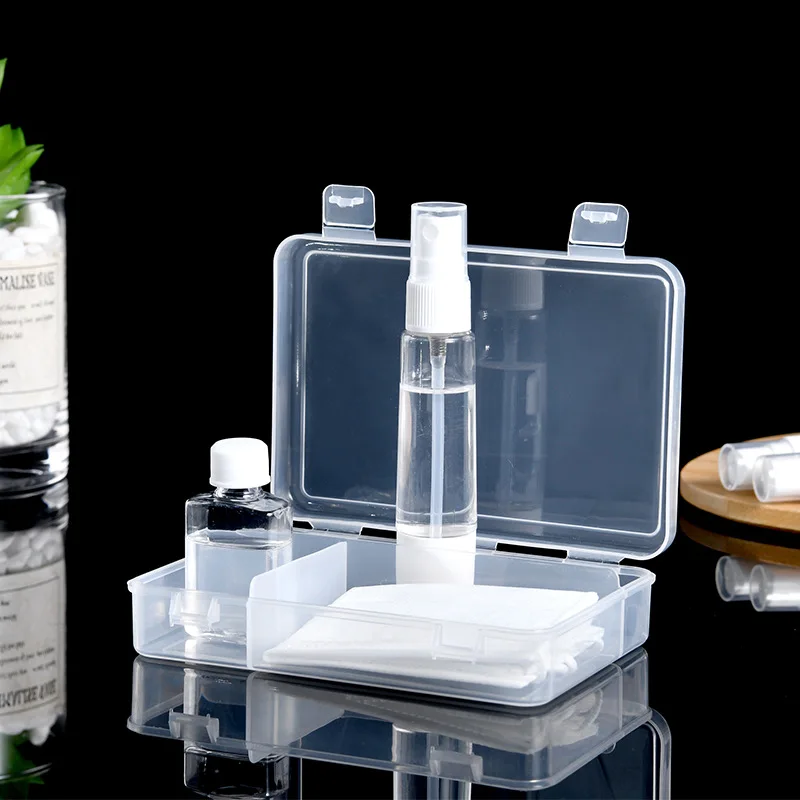 Outdoor Travel Portable Clear Plastic Disinfecting Alcohol Case Box ...