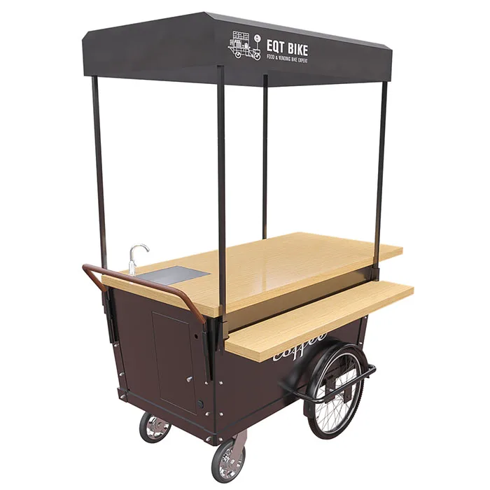 Push Street Snack Food Cart Tricycle Snack Selling Cart/ Mobile Snack ...