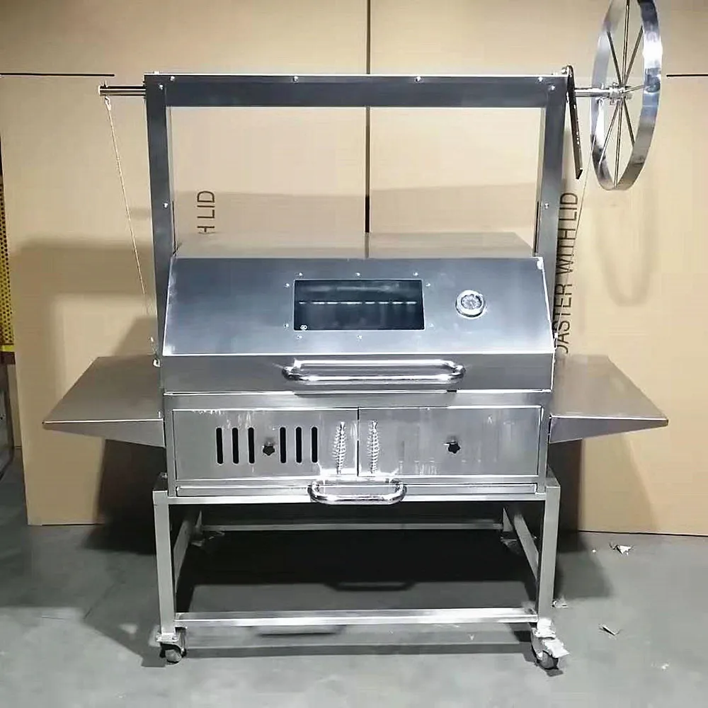 Stainless Steel Kebab Skewers BBQ Argentina Grill V-grate