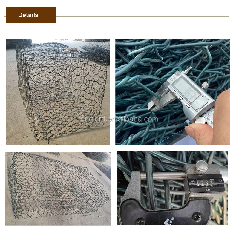 2x1x1m Hot Dip Galvanized And Pvc Coated Gabions Box - Buy Gabions ...