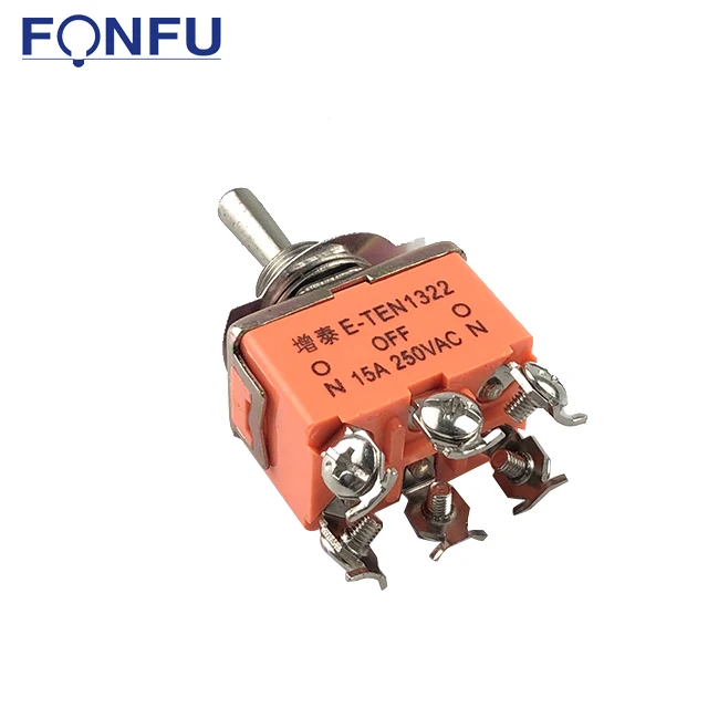 15a 250v 6pin 12mm E-ten1322 6 Pole On-off-on Toggle Switch,Snap Switch ...