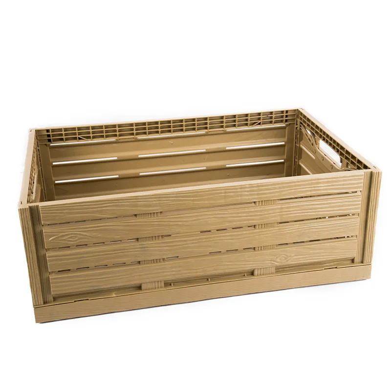 Storage RPC Crate Wood Collapsible Plastic Look Like Effect Folding ...