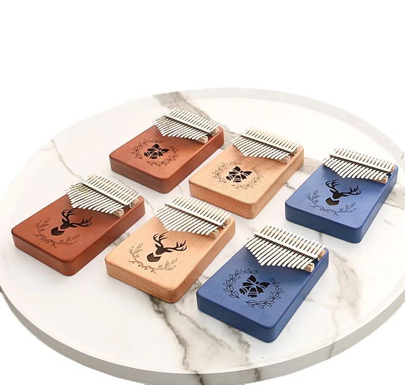 HUASHENG Kalimba Instrumento Musical OEM ODM CUSTOM 17 Keys Mahogany ...