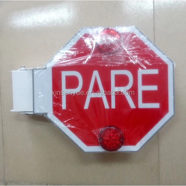 Stop Sign Electric For School Bus In America With Led Warning Light ...