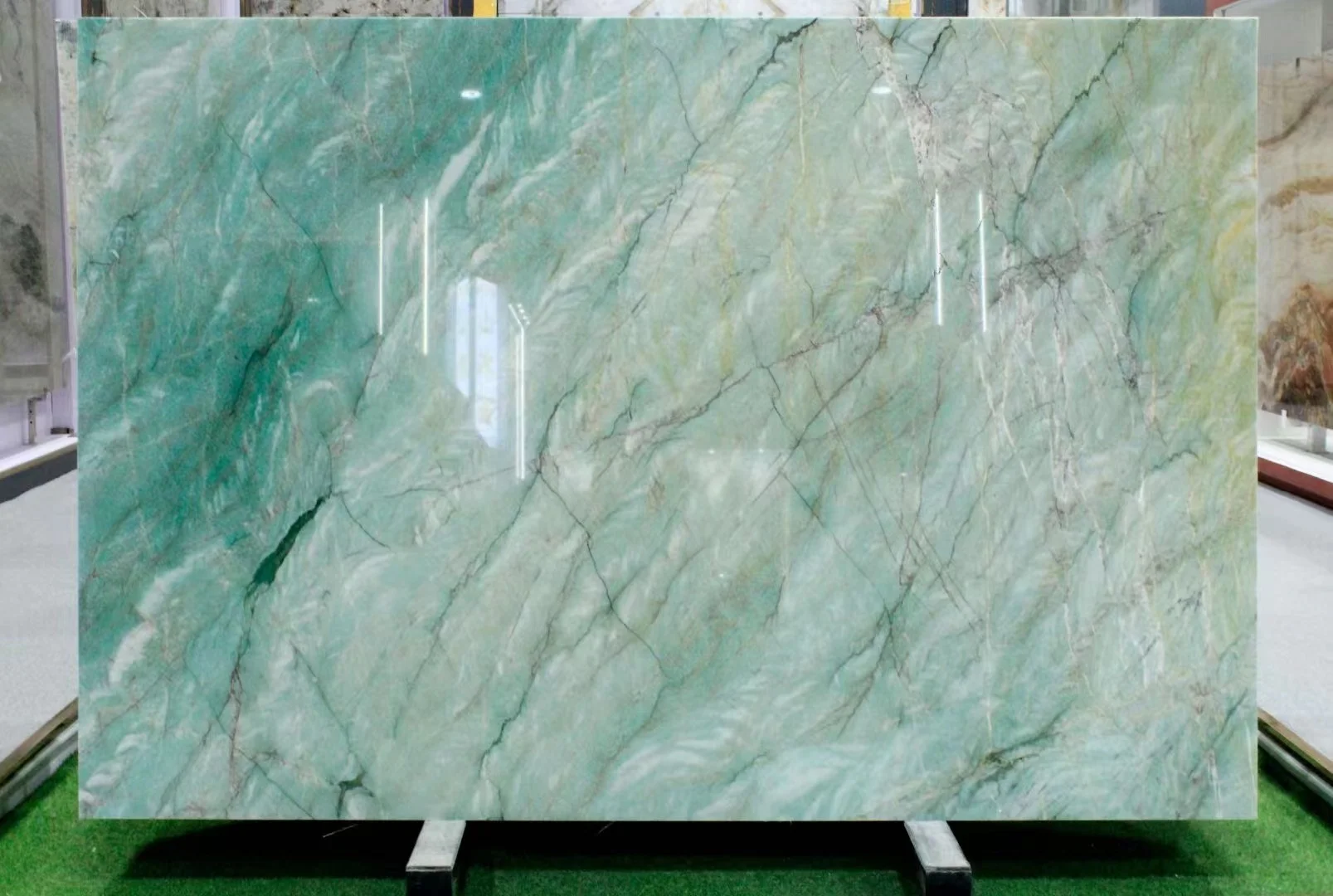 Brazil Luxury Stone Gaya Green Slabs Natural Green Slabs For House ...