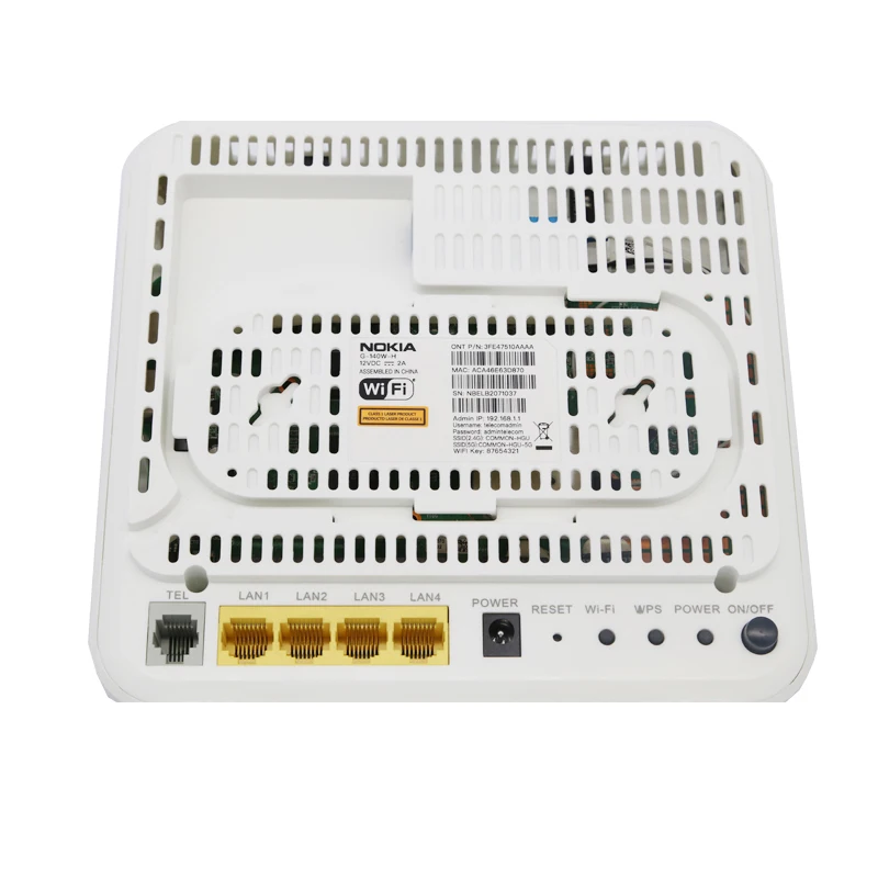 Nokia Onu Ont G-140w-h Gpon Onu Ont Fiber Optic Modem Router 4ge + 2usb ...