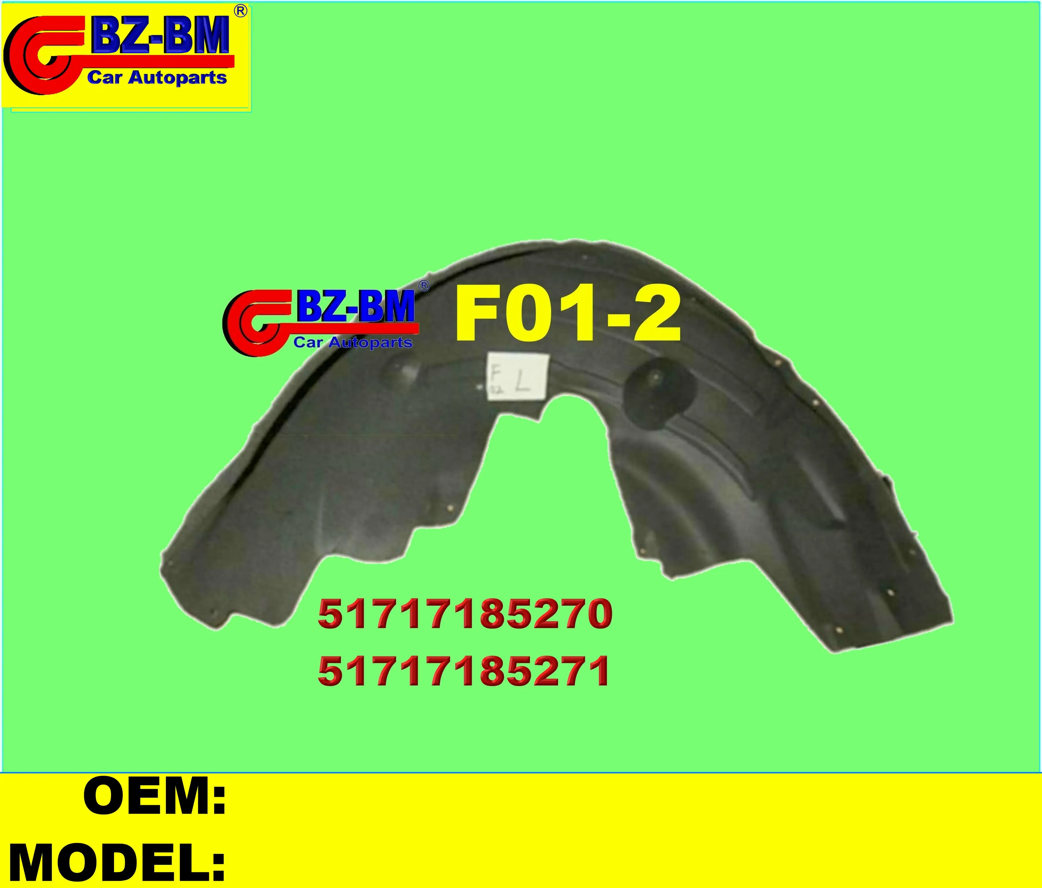 For Bmw Front Fender Wheel Arch Liner Grill Cover F30 F10 E46 E90 E60 ...