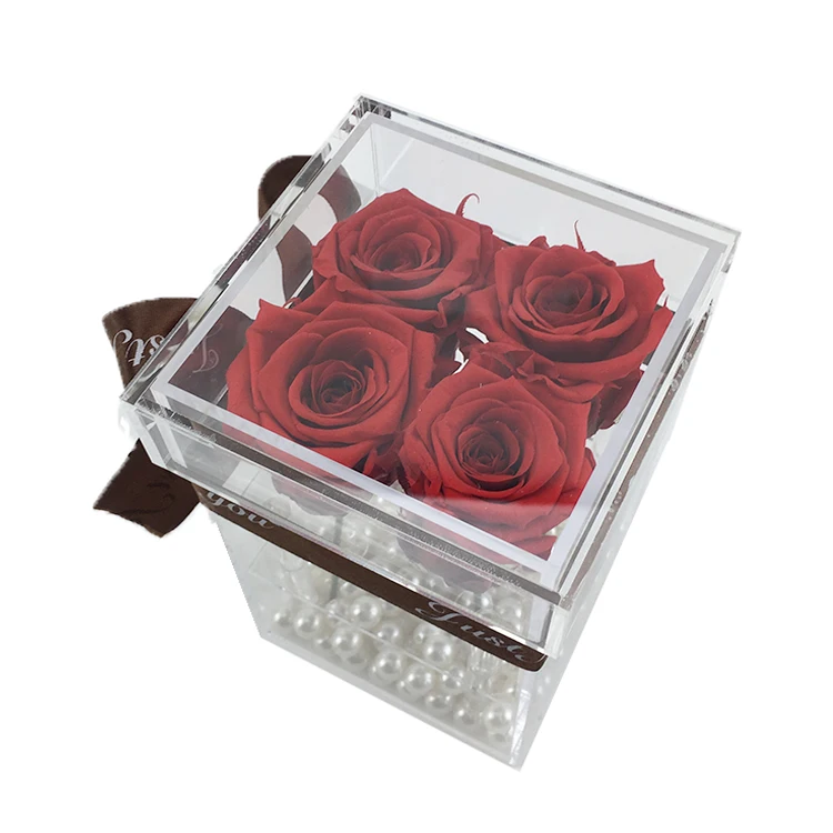 Eternal Rose Gift Sets - Preserved Beauty in Acrylic Boxes