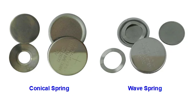 CR2032 Coin Cell Cases with Spacer Springs - 304SS/316SS