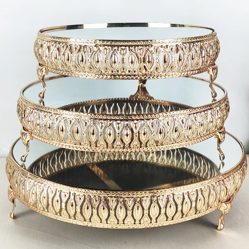 Gold Circle Double Ring Centerpiece - Elegant Wedding Table Decor