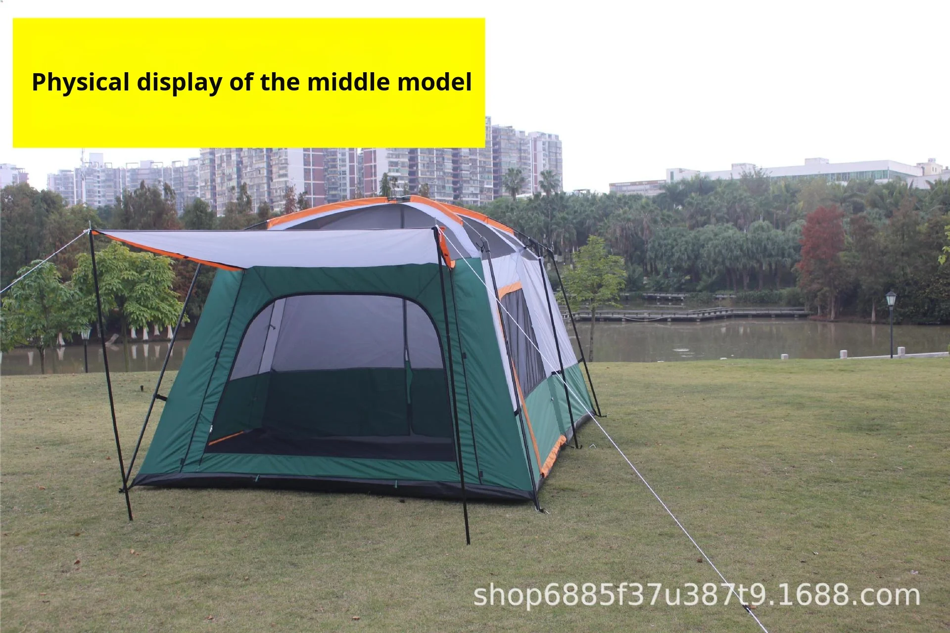 Large Outdoor Tents with Two Rooms - Oxford Fabric & Waterproof