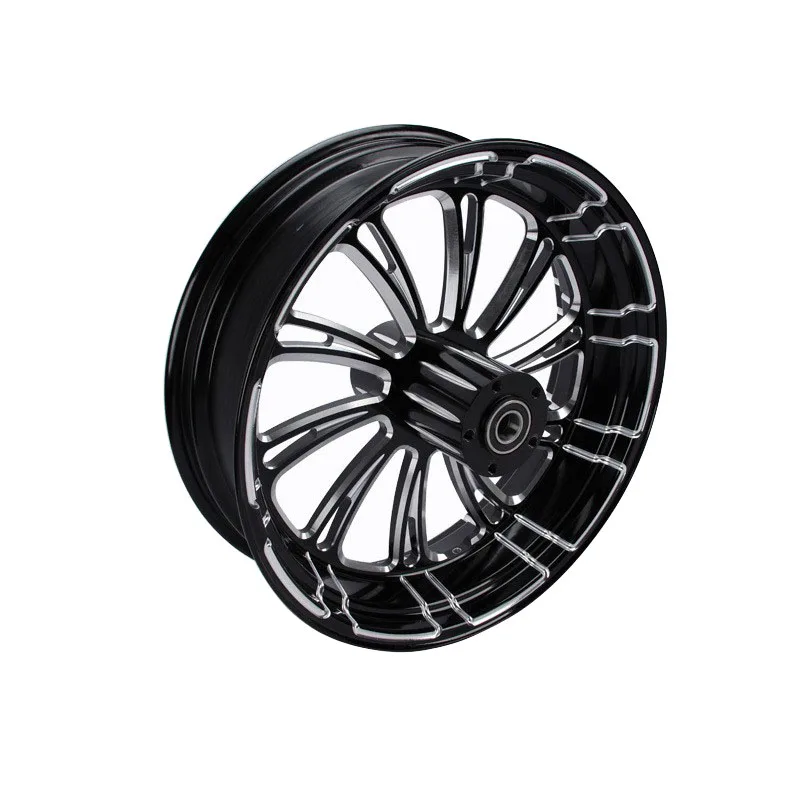 Motorcycle Front Rear Modified Wheel Rims Aluminum Alloy 18 Inch Black ...