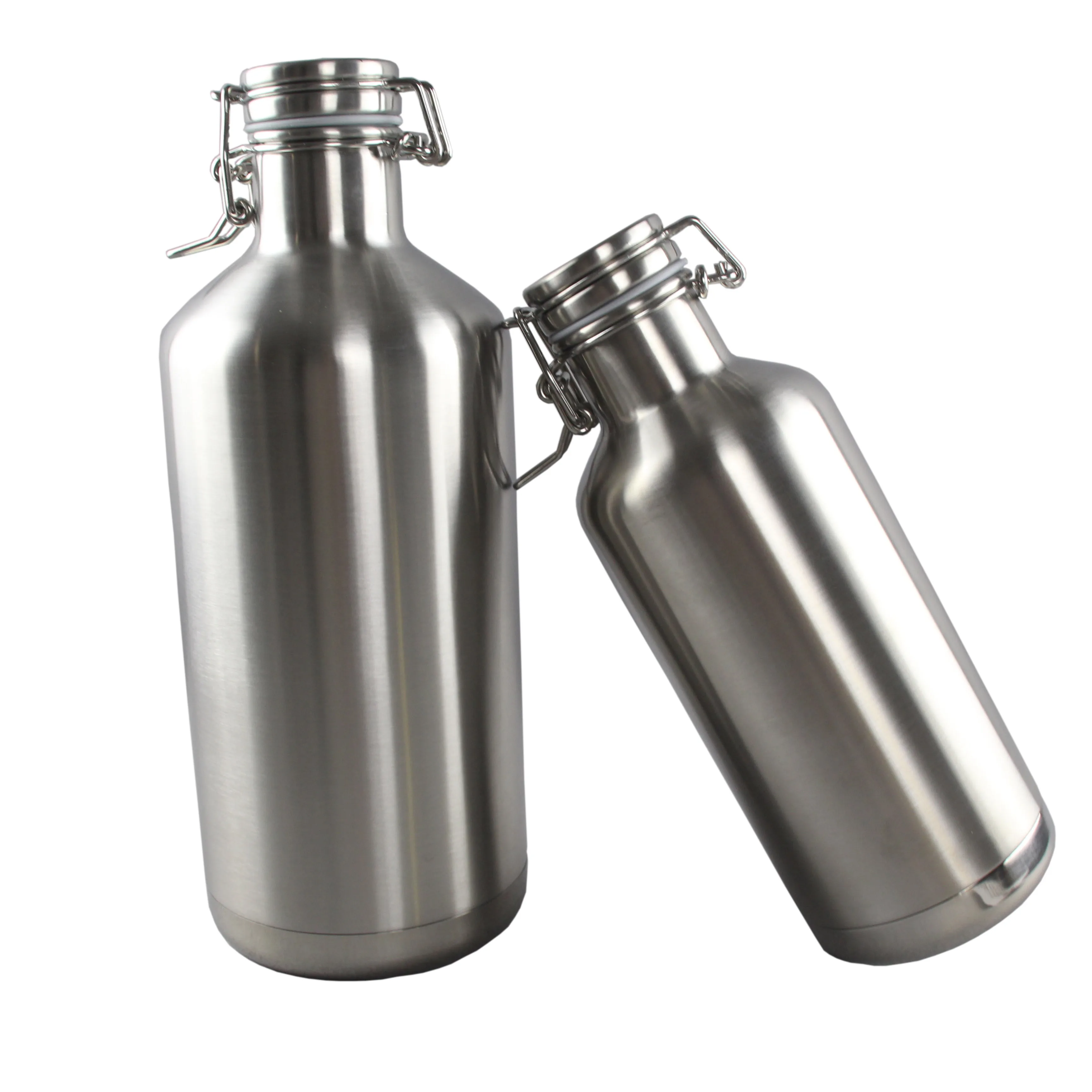 Stainless Steel Insulated 2L Bottle with Flip Top & Logo