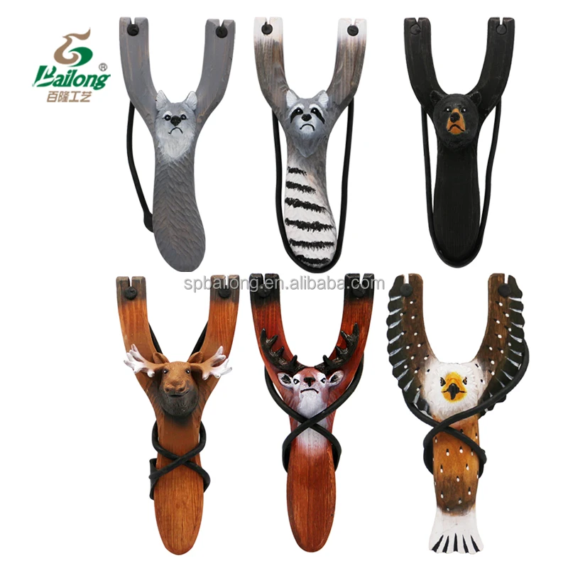 Wholesale Fronde Catapulte - Kids Toy Animal Wooden Slingshot