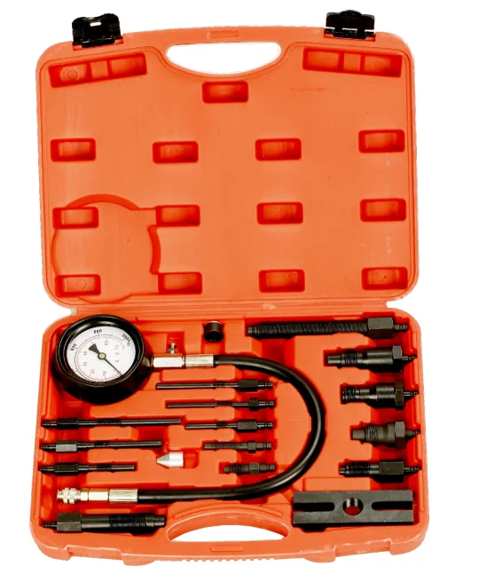 Diesel Engine Gauge Tester Cylinder Pressure Test Tool Kit With Case ...
