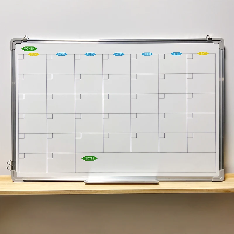 Date Grid Whiteboard Magnetic Hanging Double-sided Easy To Erase ...